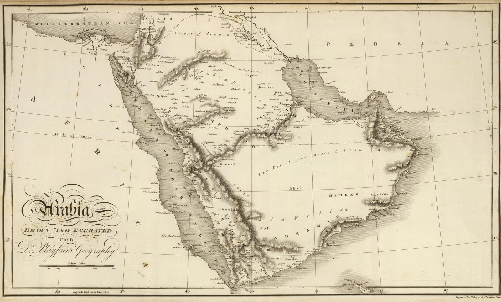 Arabia, 1814 – Recortes de Oriente Medio